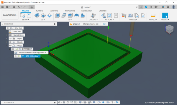 Autodesk Fusion 2D Contour Machining - CoMakingSpace Wiki